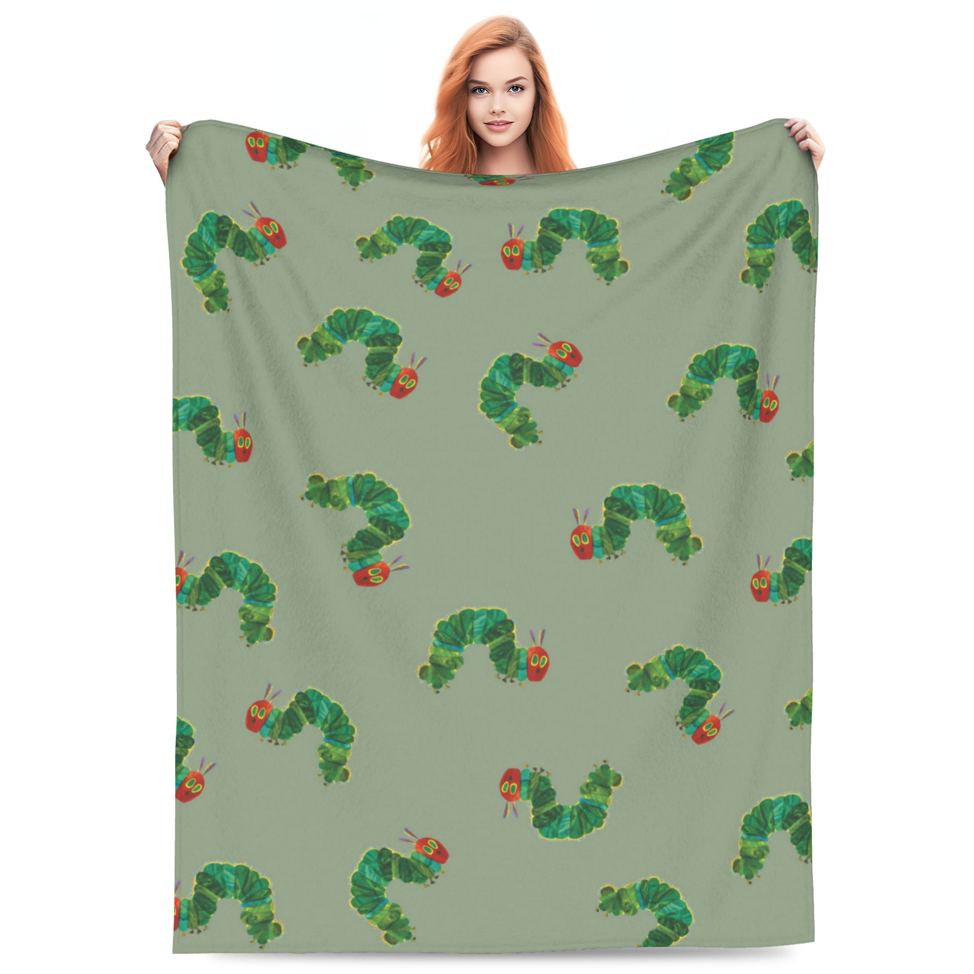 Hungry Caterpillar Bed Blanket 3D Printed Throw Blanket Lightweight ...