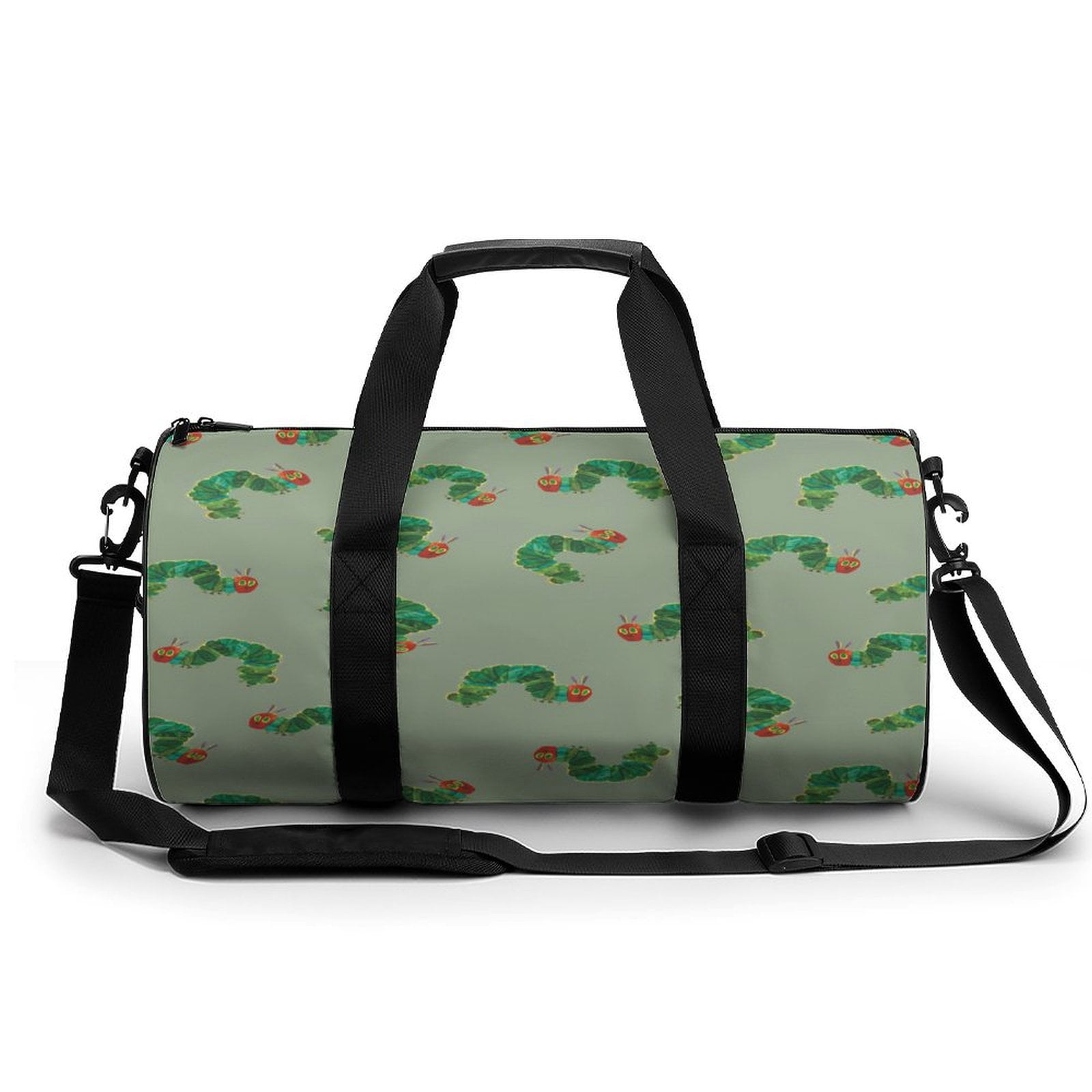 Hungry Caterpilla Gym Bag Cartoon Printed Gym Bag cylinder Gym Bag ...