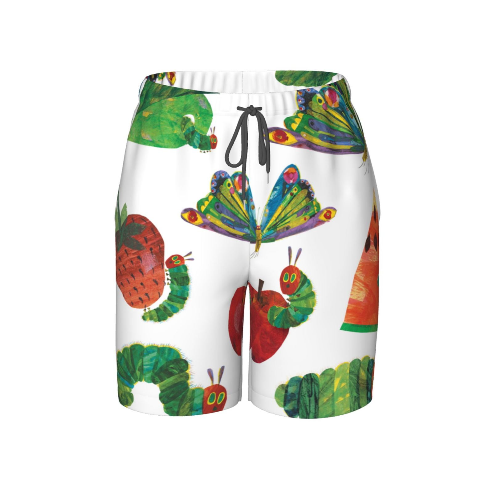 Hungry Caterpilla Swim Trunks for Boys Beach Short with Drawstring ...