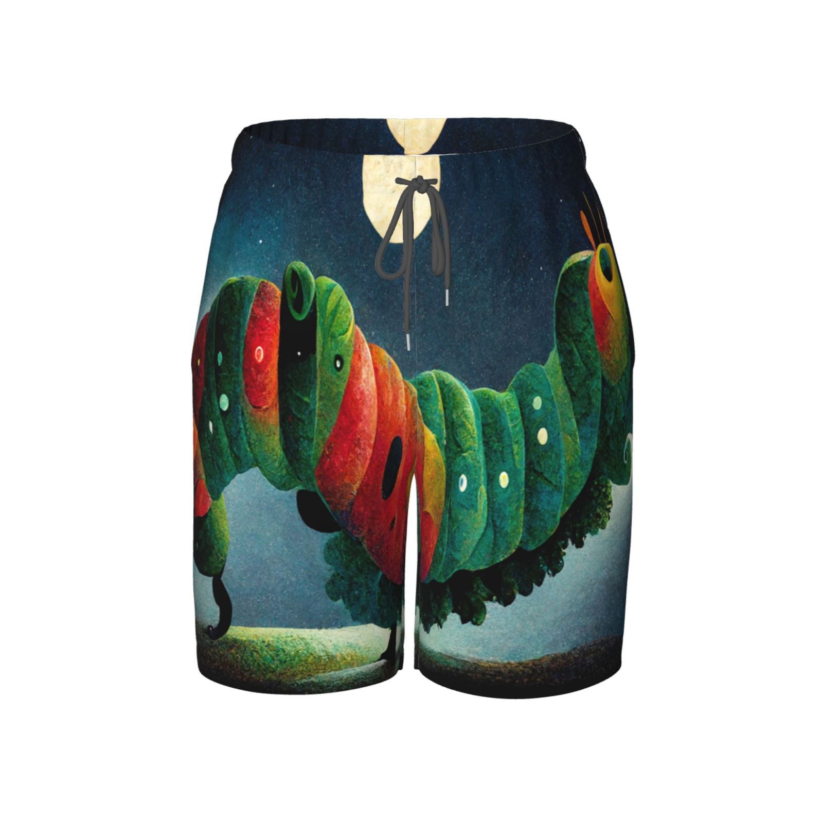 Hungry Caterpilla Swim Trunks for Boys Beach Short with Drawstring ...