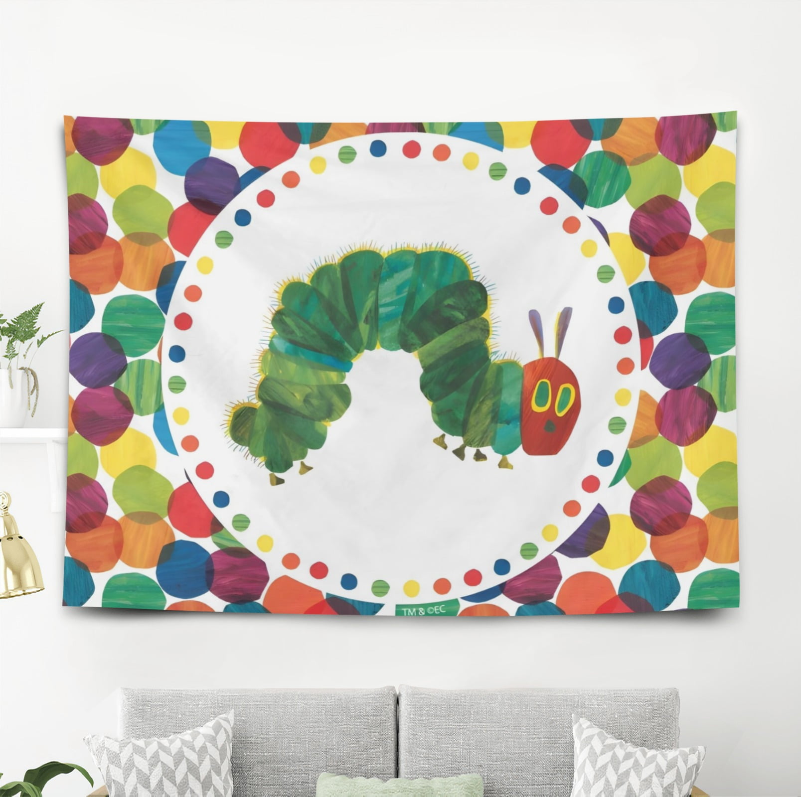 The Very Hungry Caterpillar-Theme Anti-pilling Tapestry Gift Wall ...