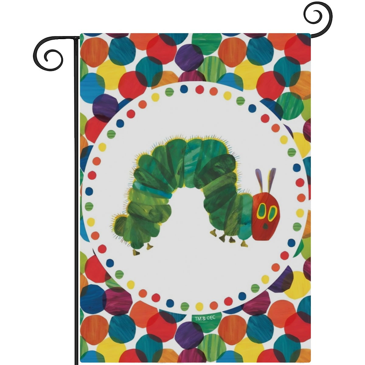 The Very Hungry Caterpillar-themed Garden Flag. Perfect gift for fans ...