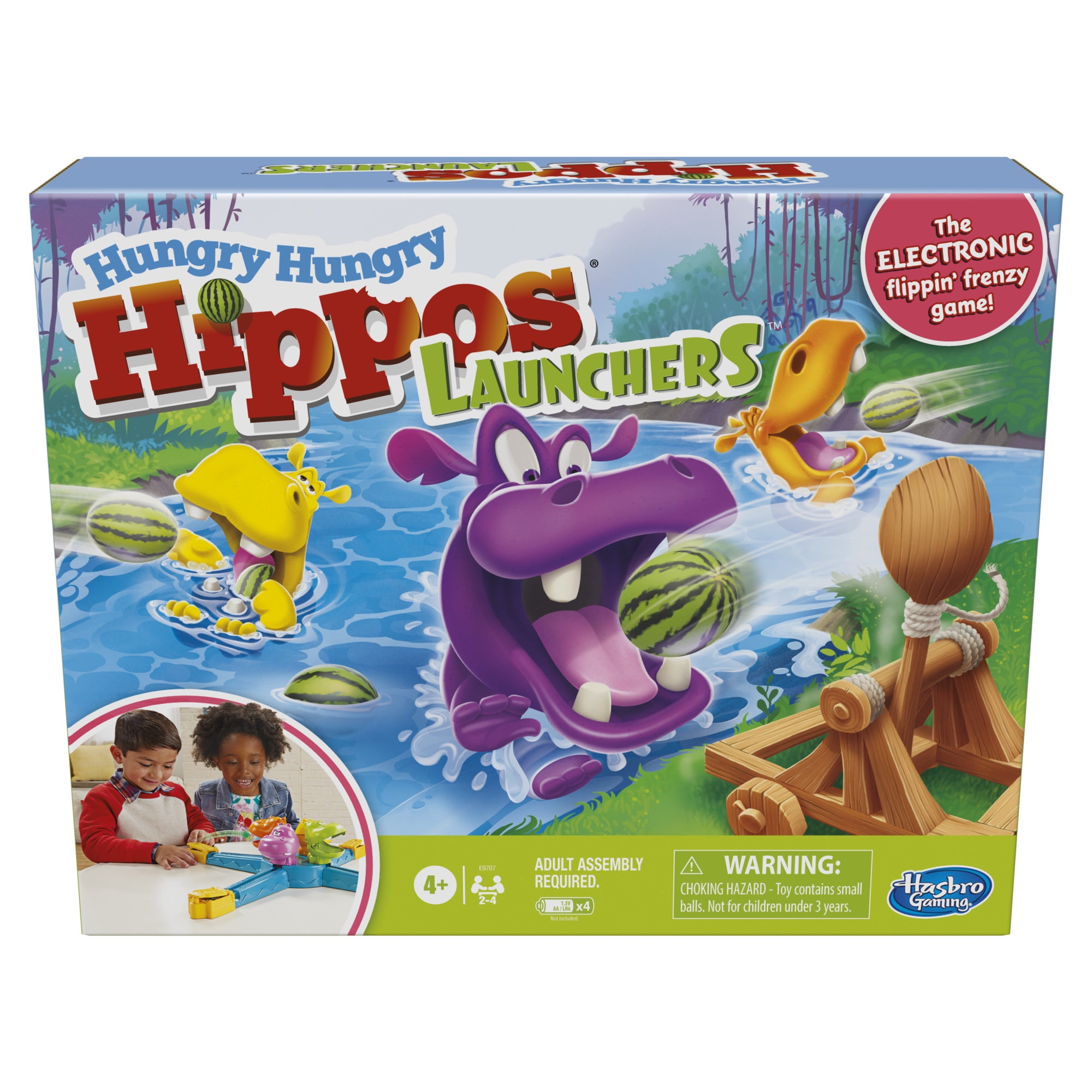 Hungry Hungry Hippos Board Game, Animal Launchers for Kids Ages 4 and ...
