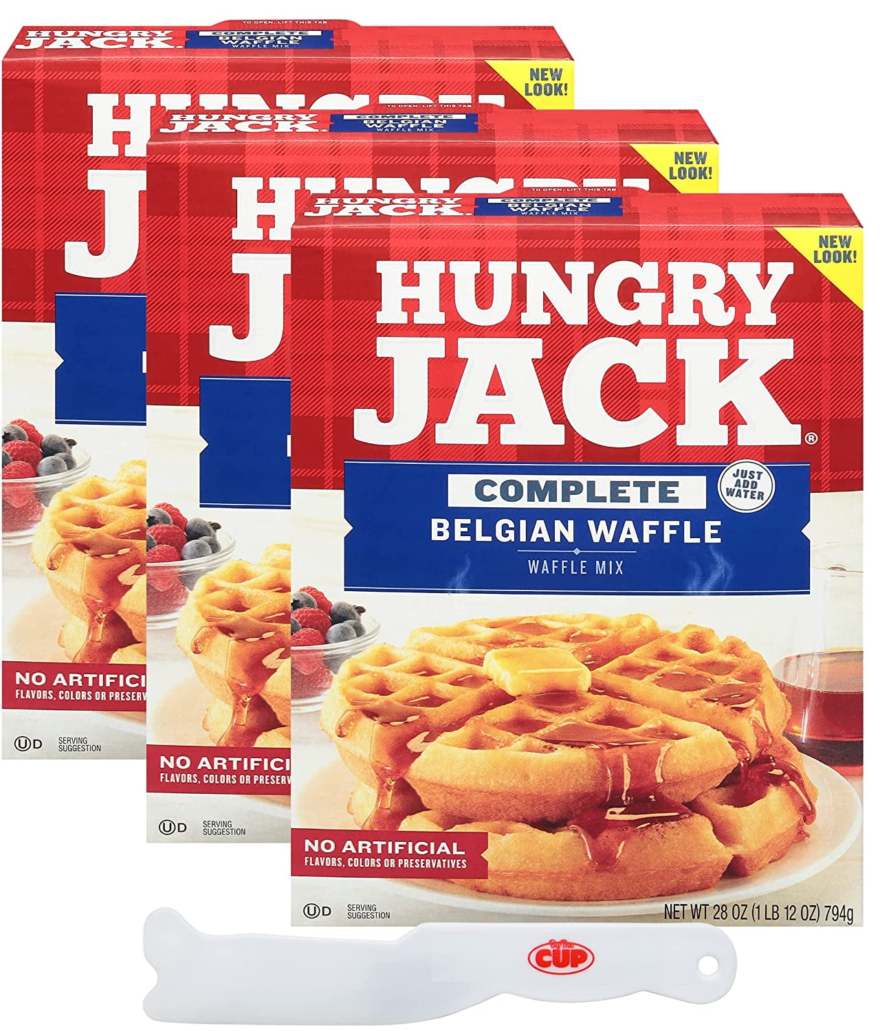 Hungry Jack Complete Belgian Waffle Mix (Pack of 3) with Butter ...
