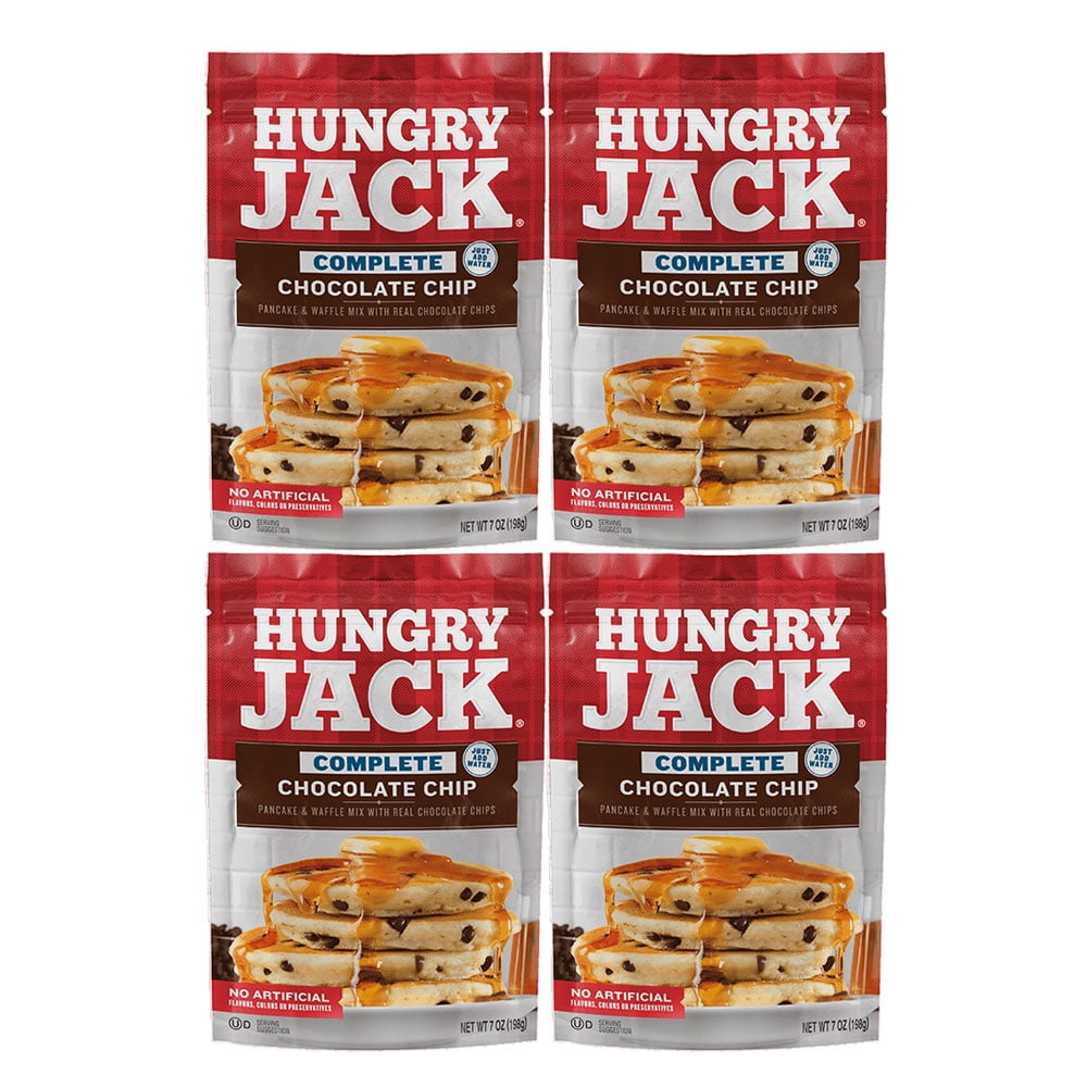 Hungry Jack Complete Pancake & Waffle Mix, Chocolate Chip, 7 oz ...