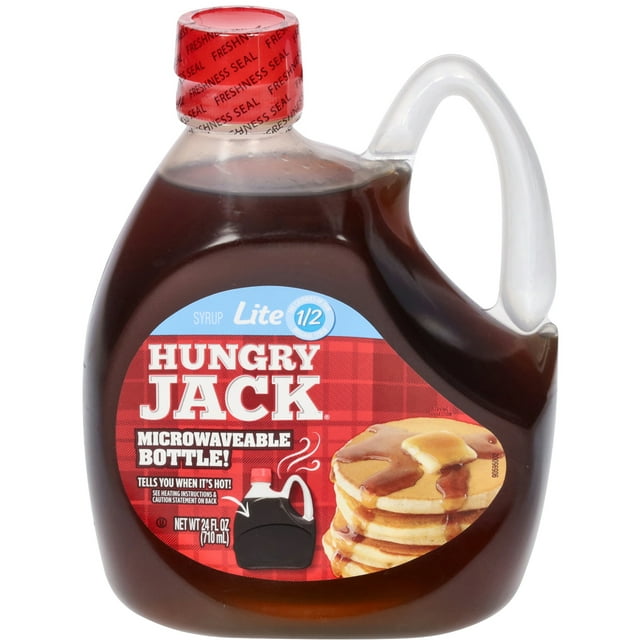 Hungry Jack Lite Pancake Syrup - Microwaveable Breakfast Light Syrup ...