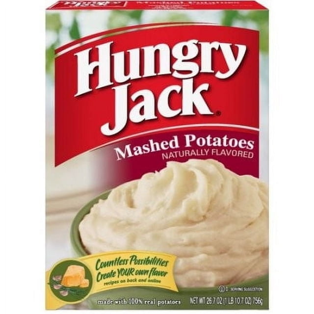 Hungry Jack 100% Real Idaho Mashed Potatoes, 26.7 OZ - Walmart.com