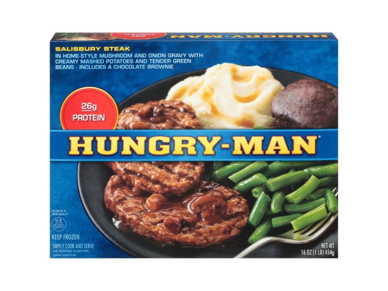 Hungry Man Salisbury Steak 16oz (PACK OF 8) - Walmart.com
