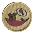 Hungry Sleepy Bear Patrol Patch (Sew-on) - ClassB - Walmart.com