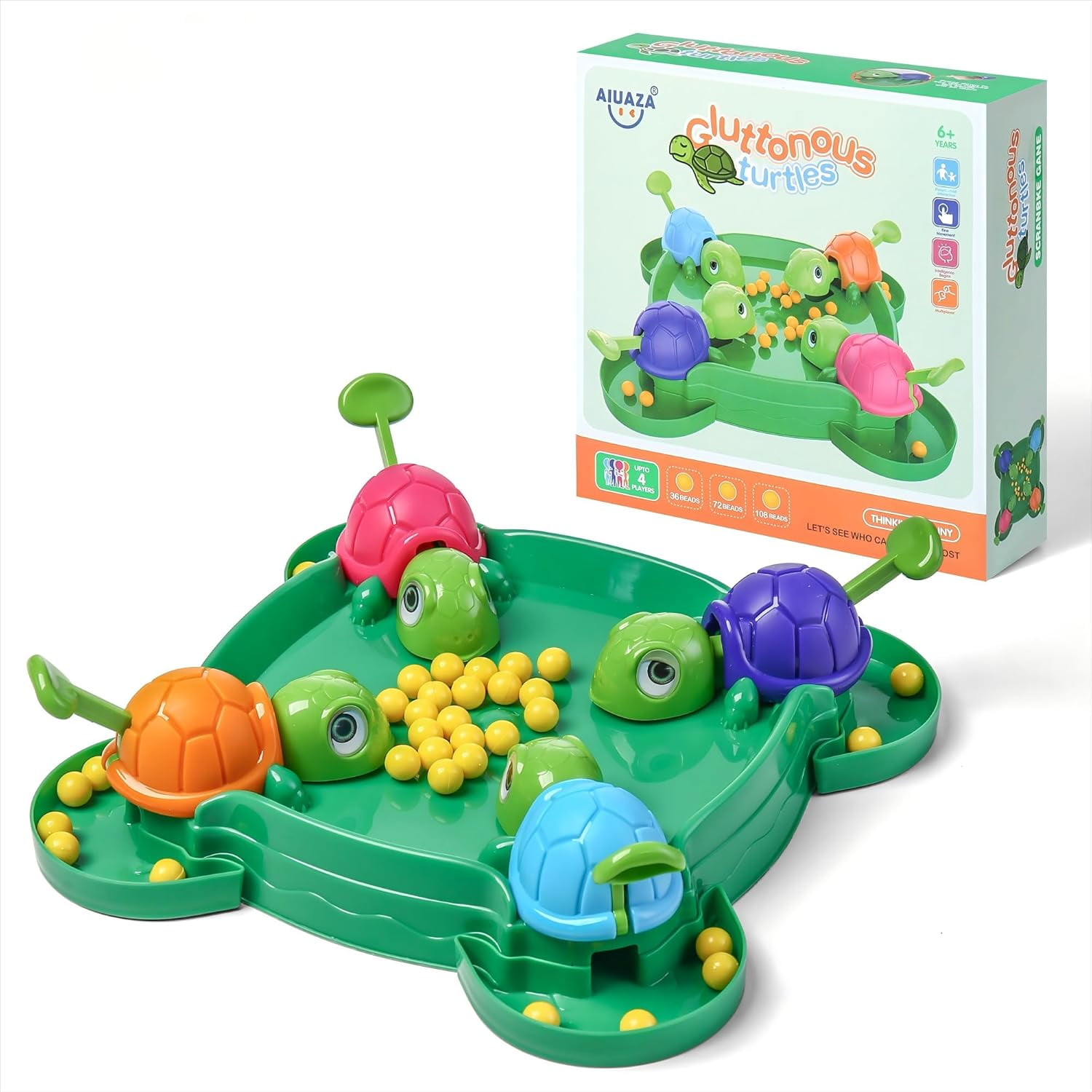 Hungry Turtle Chess Board Game, Hungry Box Game, Turtle Eating Beans Chessboard Game, Party and ...