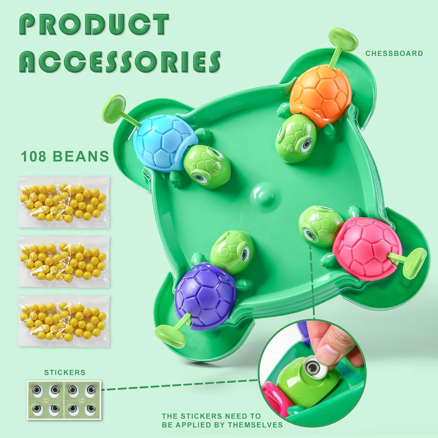 Hungry Turtle Eat Beans Game, Turtle Pac Board Game, Hungry Box Game ...