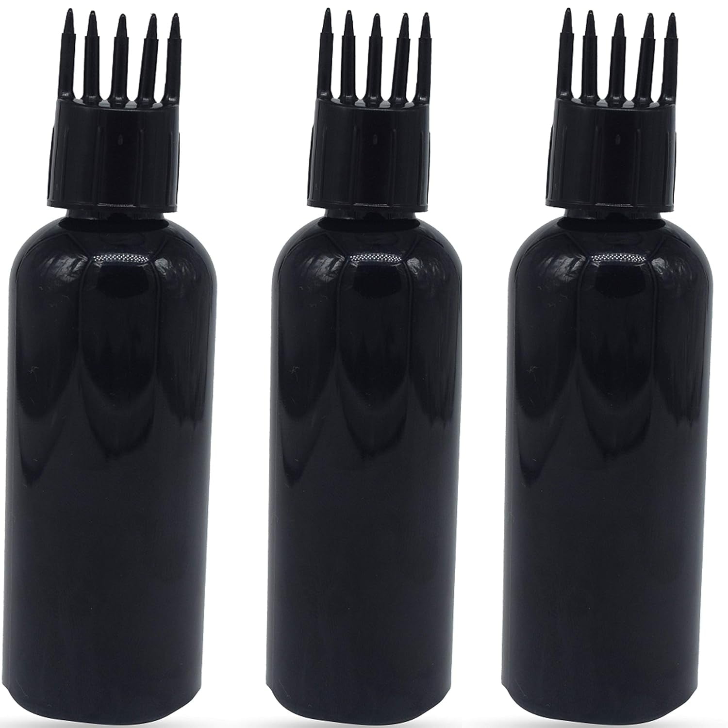 Hunky Dory 100ml Empty Hair Root OilShampoo Comb Refillable Black ...