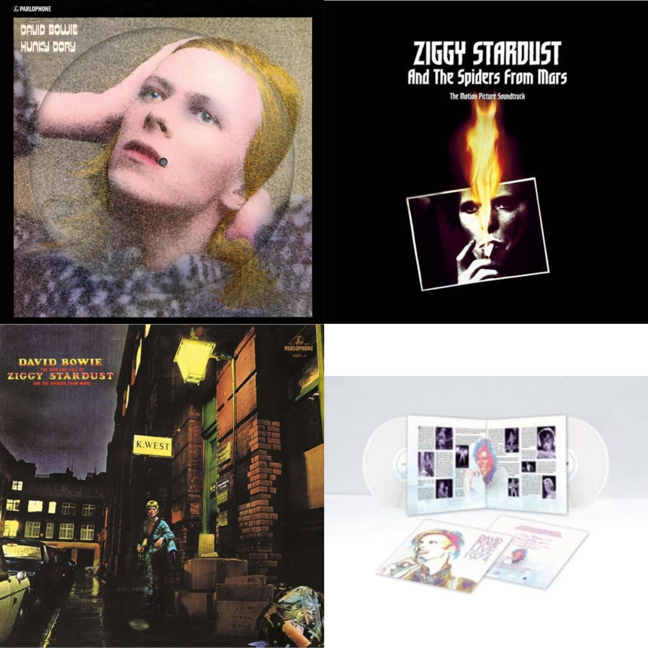 Hunky Dory (2015 Remaster/50Th Anniv/Picture Disc) & Ziggy Stardust & The Spiders From Mars Ost ...