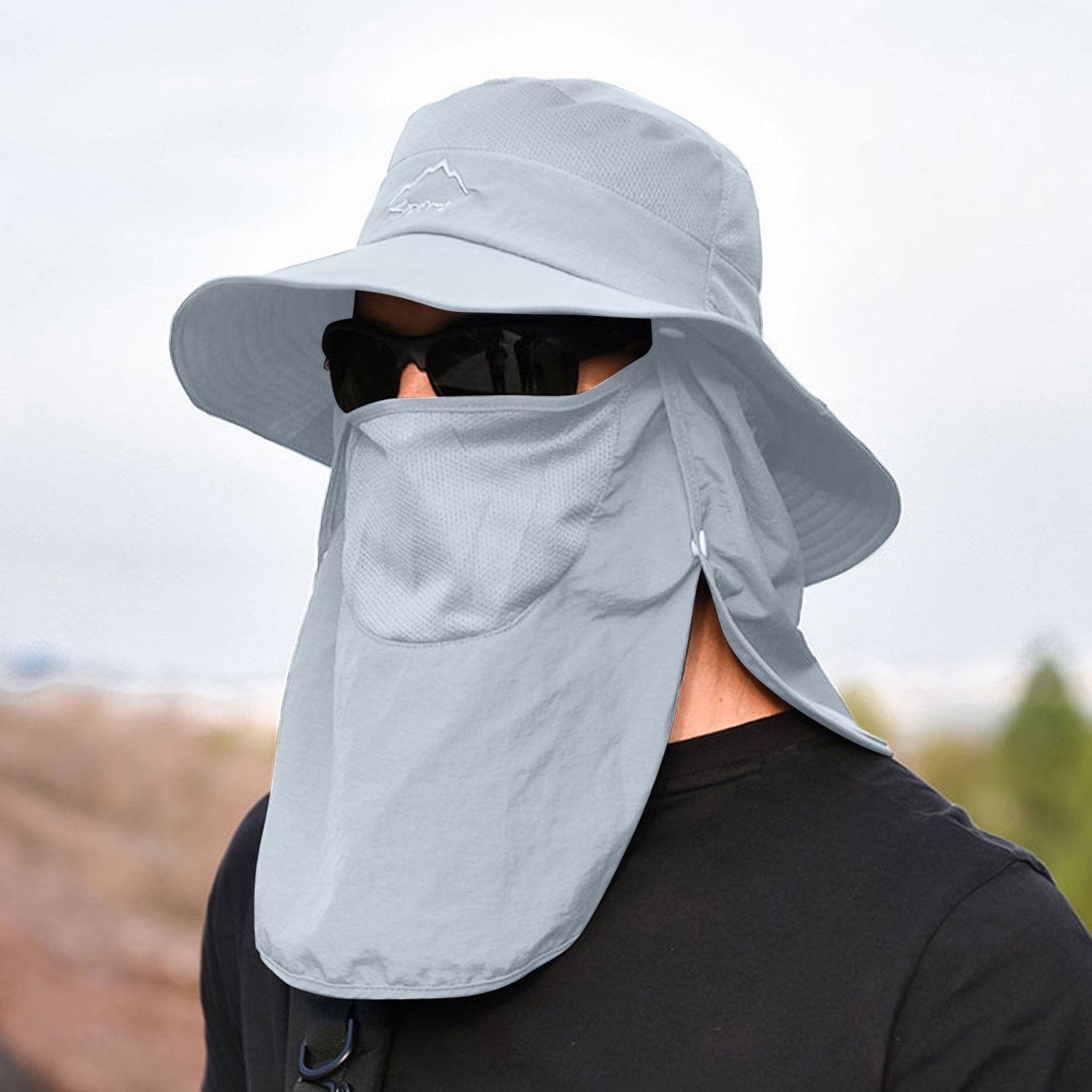 Hunpta Baseball Cap For Men UV Protection Wide Sun Hats Cooling Mesh ...