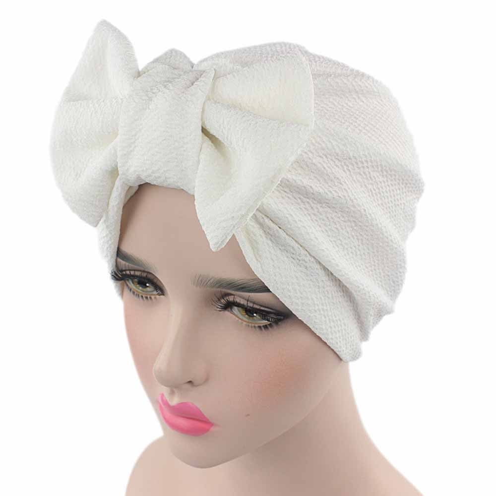 Hunpta Baseball Cap For Women Bow Cancer Chemo Hat Beanie Scarf Turban ...