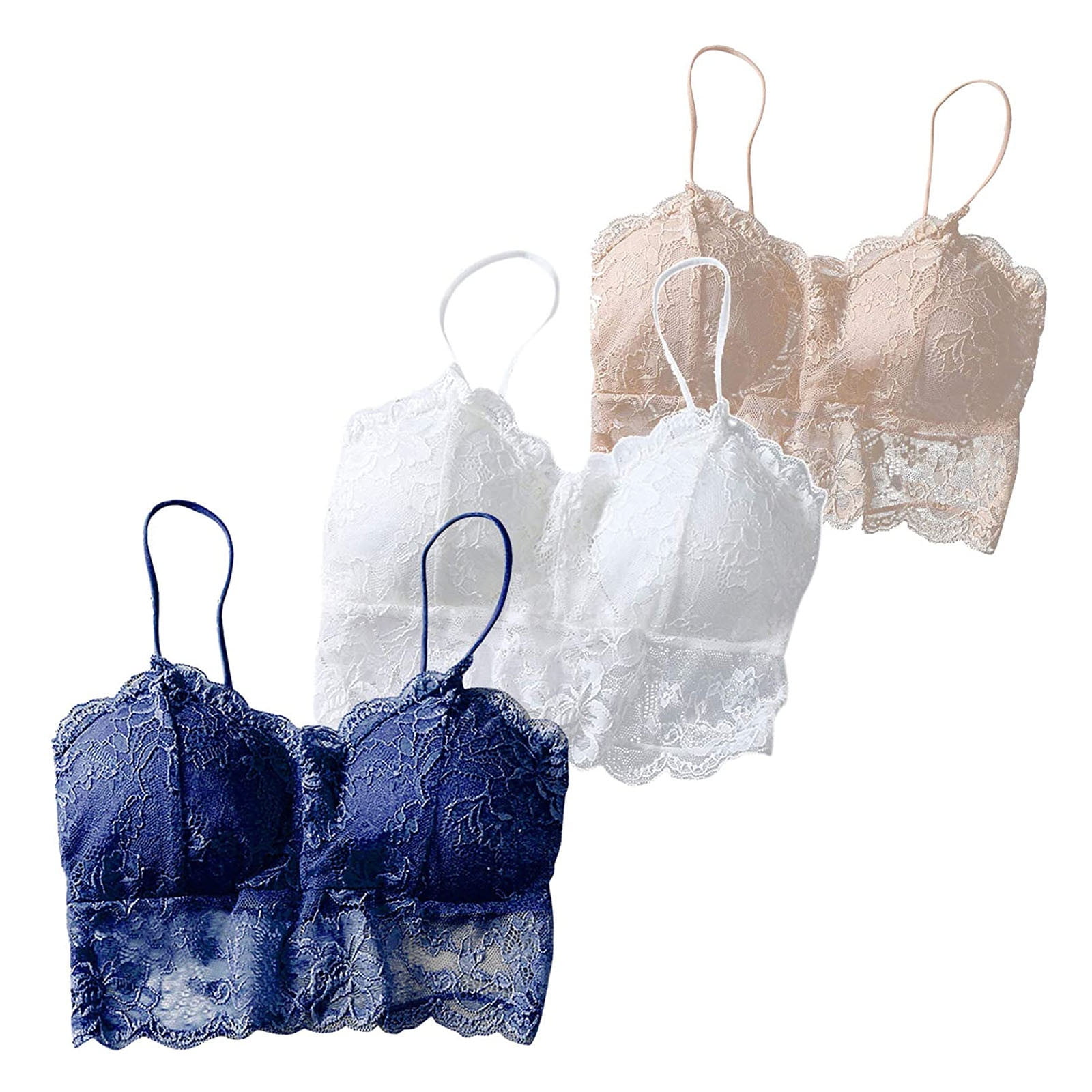 Hunpta Bralettes For Women 3PC Women Vest Have A Chest Pad Wearing ...