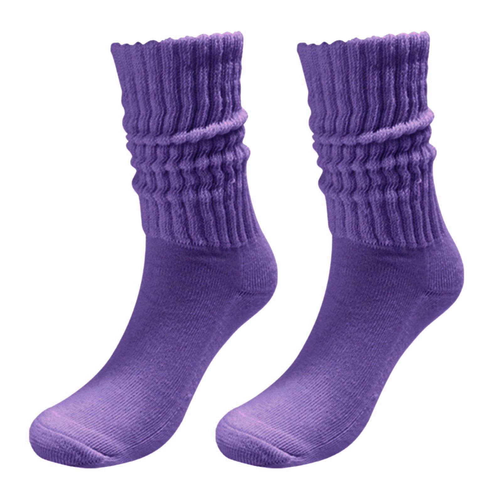 Hunpta Crew Socks for Women, Socks Solid Color Crew Colorful ...