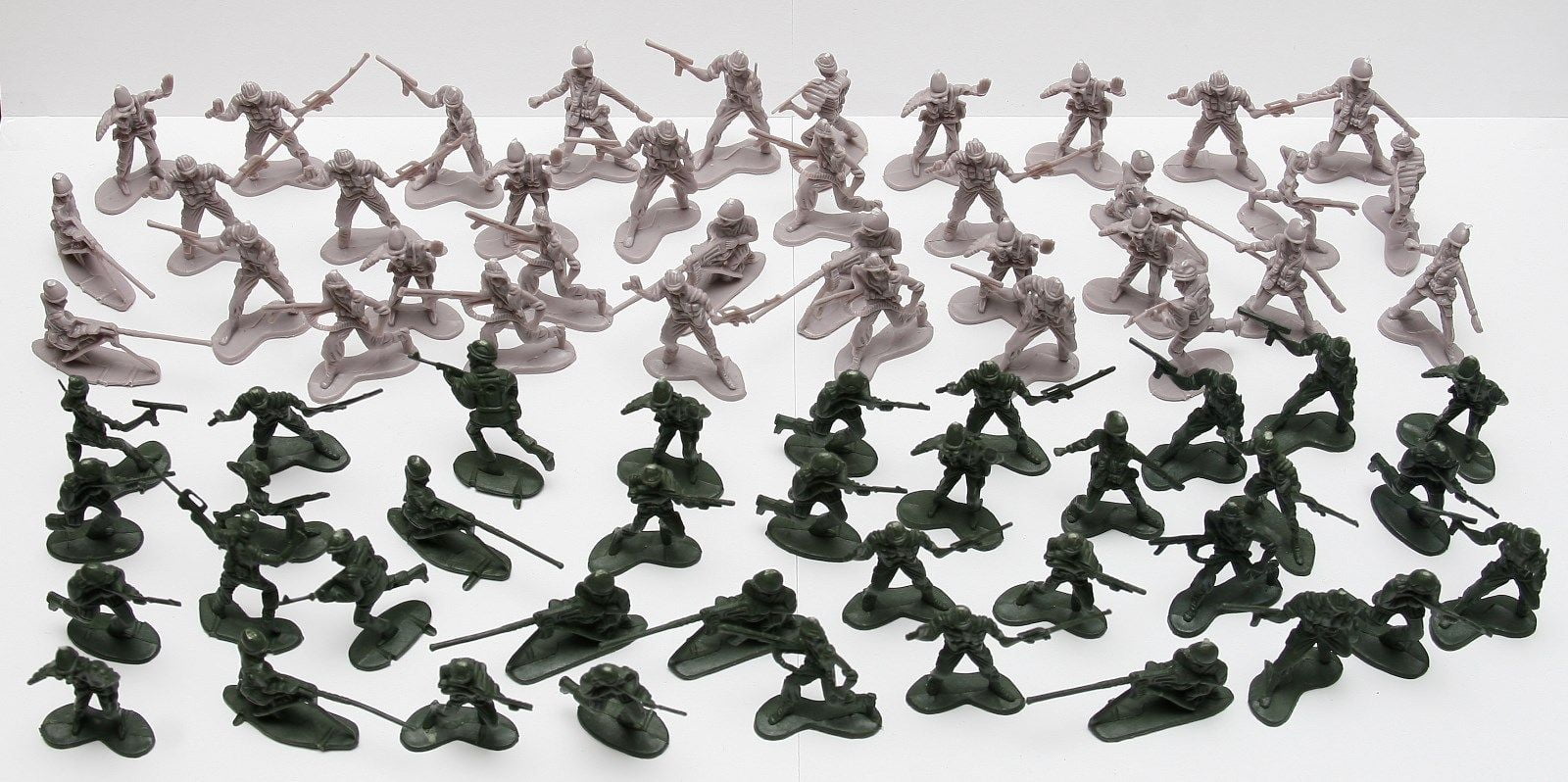 Army Men Toy Soldiers-Mini Battlefield Play Set, 72 PCS Military Force ...
