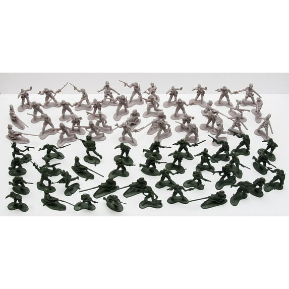 Army Men Toy Soldiers-Mini Battlefield Play Set, 72 PCS Military Force ...