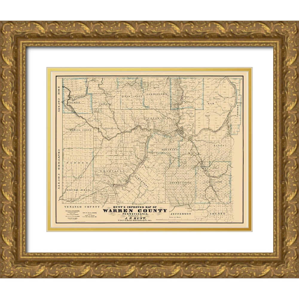 Hunt 24x20 Gold Ornate Wood Framed with Double Matting Museum Art Print ...