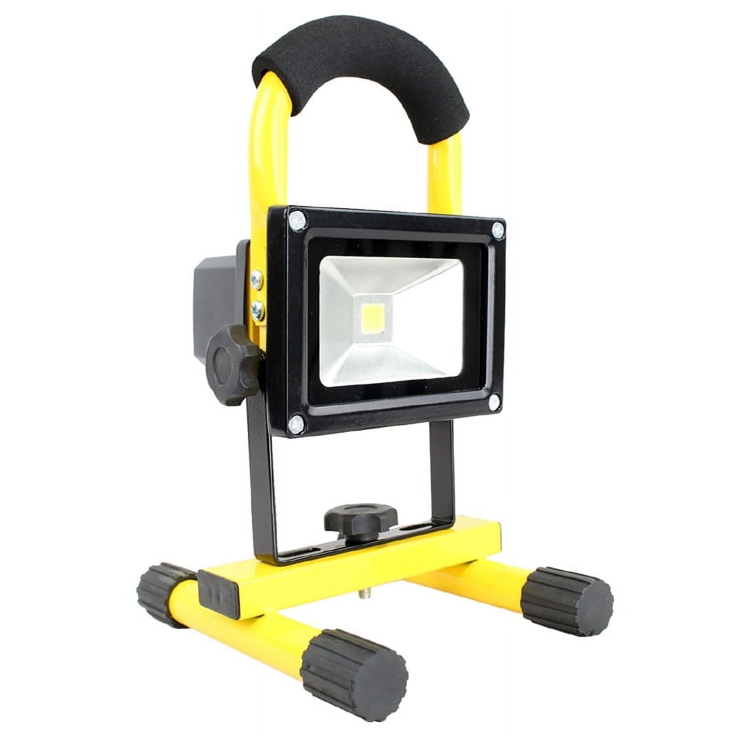 Hunt-Down 10 Watt LED Rechargeable Portable Work Portable Floodlight ...
