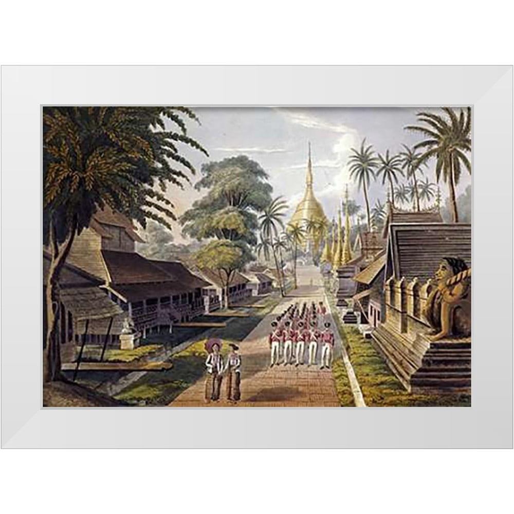 Hunt, George 24x18 White Modern Wood Framed Museum Art Print Titled ...