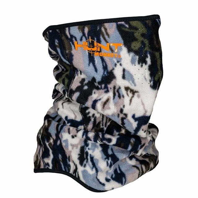 Hunt Monkey HM903-HDWD Conceal Hardwood Camo Fleece Hunting Gaiter Face ...