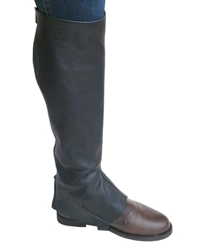 Hunt & Seek Extreme Soft Real Cow Leather Half Chaps Pair for Horse ...