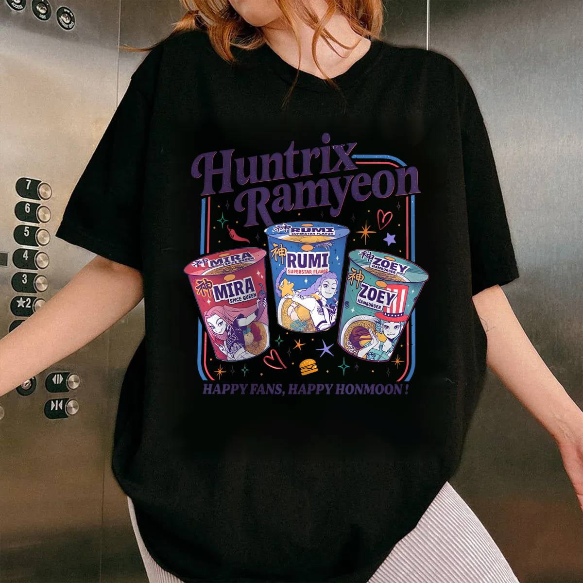 Hunt-rix Kpop Demon Hunt-ers Shirt T-Shirts Short Sleeve,Unisex Graphic ...