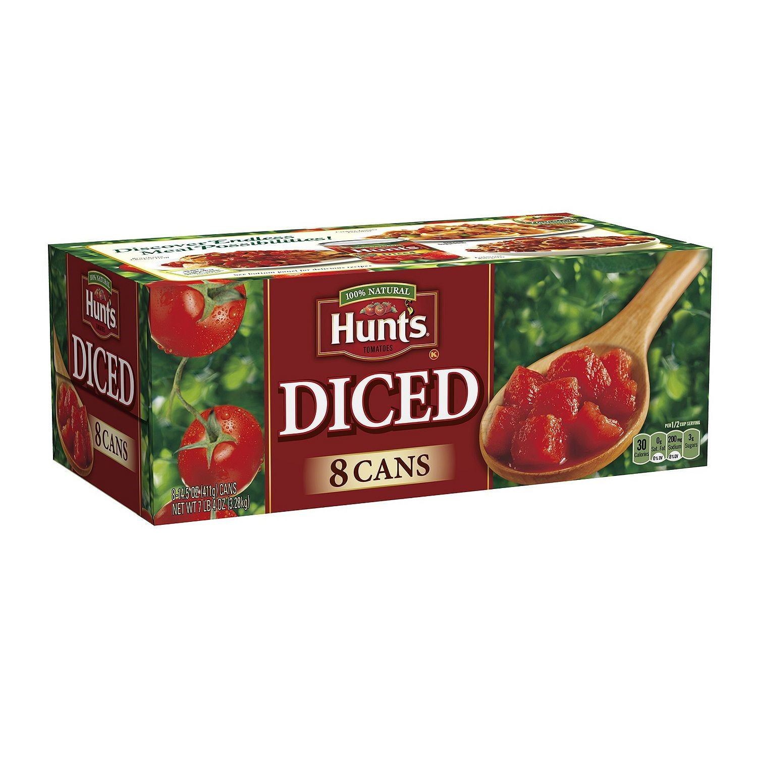 Hunt's Juice Diced Tomatoes, 14.5 Oz, Pack of 8 - Walmart.com