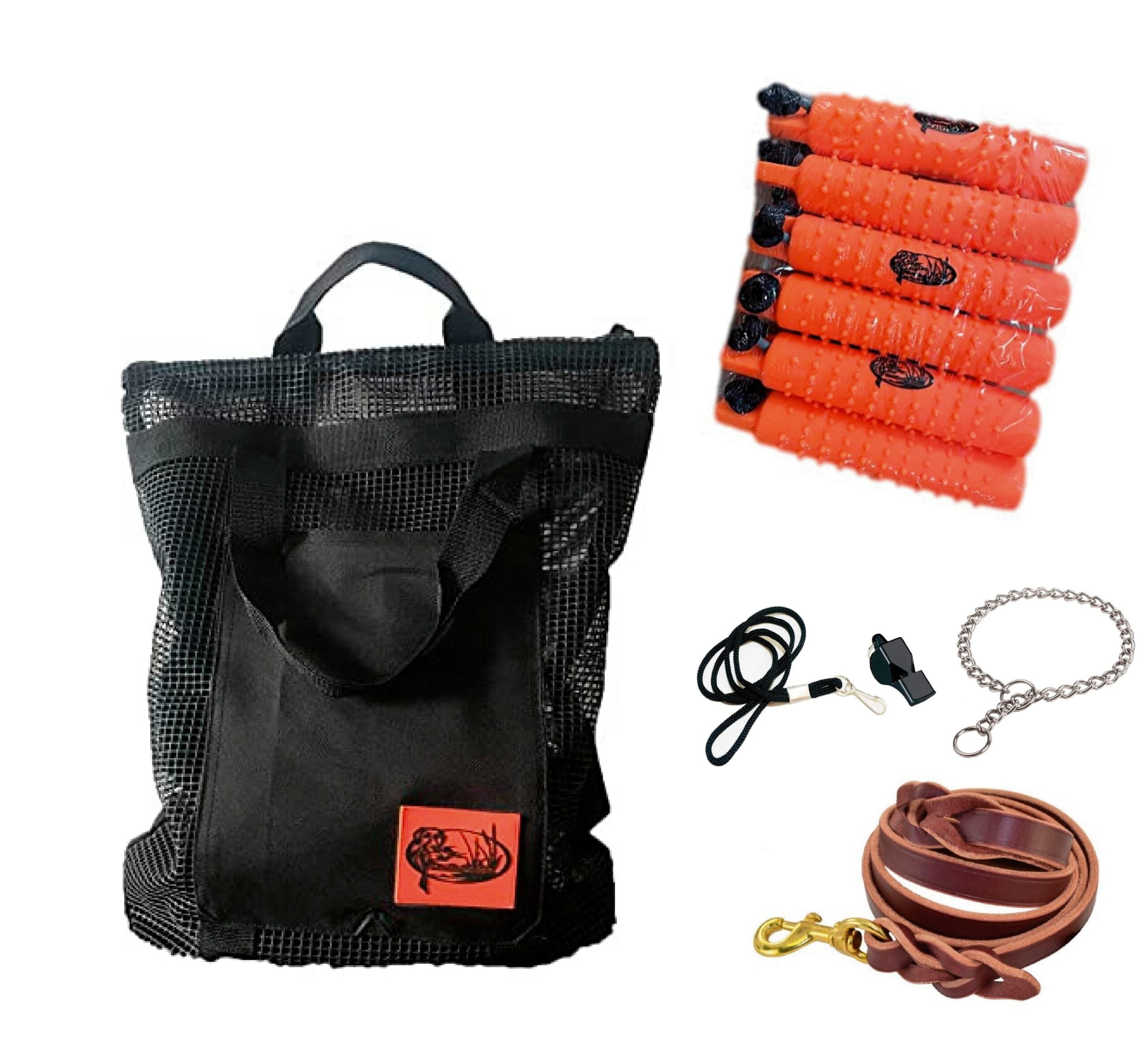 HuntEmUp Hunting Dog Essentials Training Kit - 2 inch Orange Plastic ...