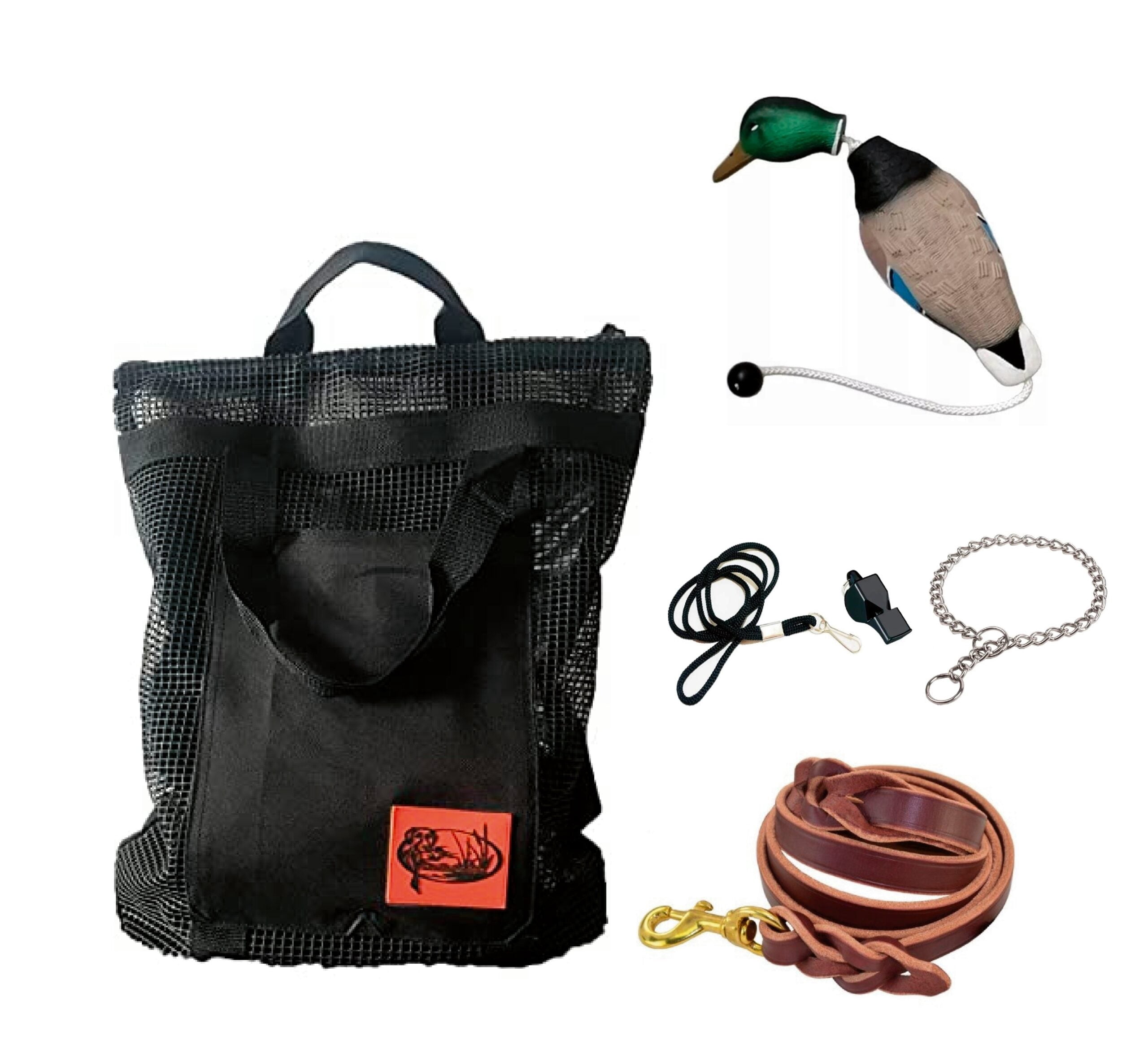 HuntEmUp Hunting Dog Essentials Training Kit - Mesh Bumper Storage Bag ...