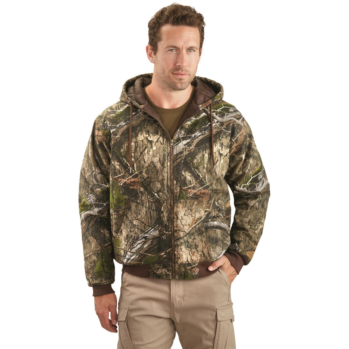 HUNTRITE Men's Insulated Camo Hunting Jacket, Cold Weather Camouflage ...
