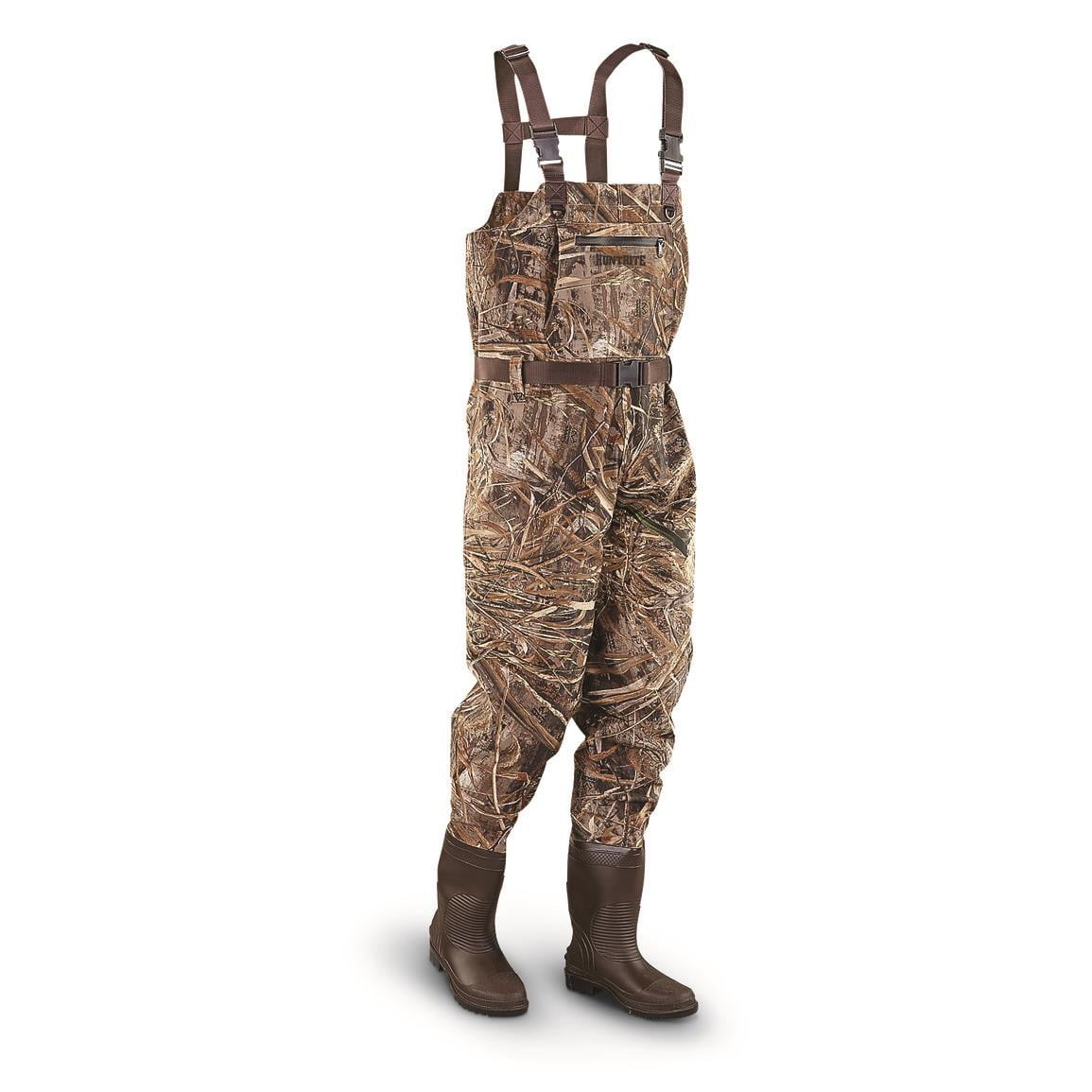 Huntrite Polyester PVC Chest Waders, Realtree Max-5 Camo, Medium ...