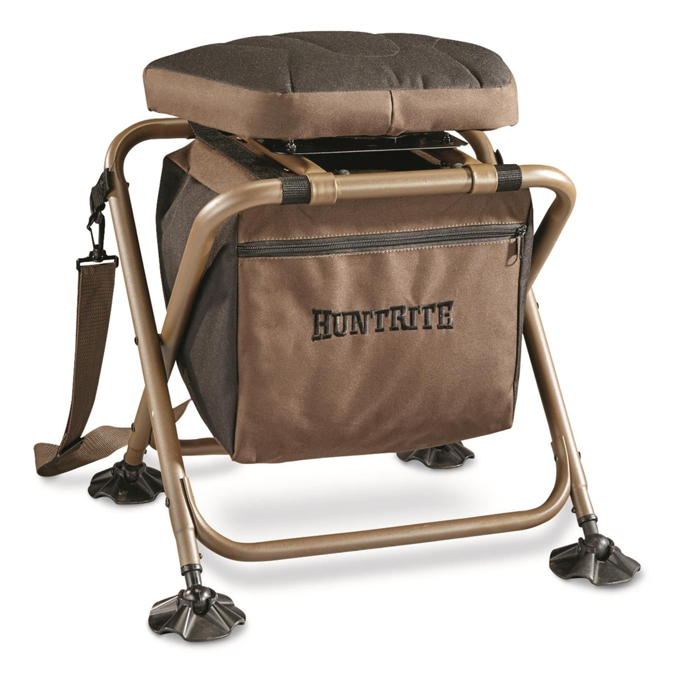 HuntRite Swivel Hunting Stool, 19.5" Seat Height, 300-lb Capacity ...