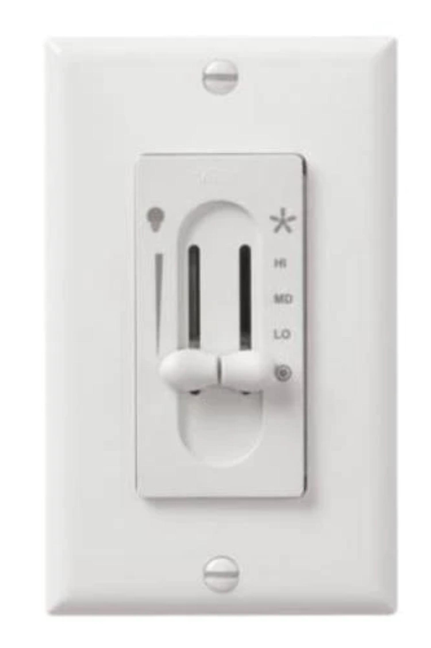 Hunter 27182 White Sliding Wall Control For Fan And Lights - Walmart.com