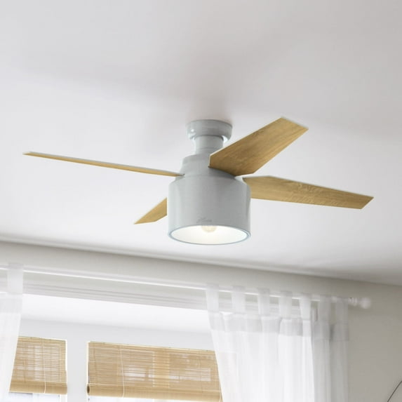Hunter 52" Cranbrook Ceiling Fan, Dove Grey, with LED Light Kit and ...