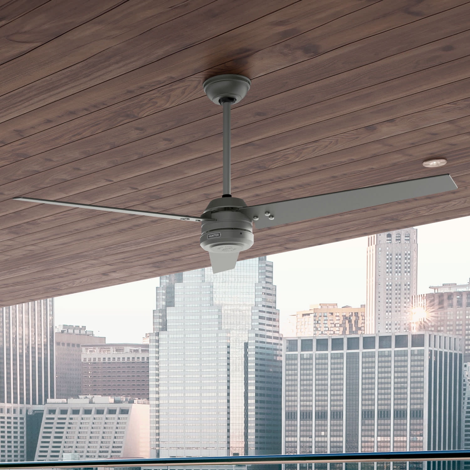 Hunter - Cassius Indoor/Outdoor Ceiling Fan, Wall Control, 60-inch ...
