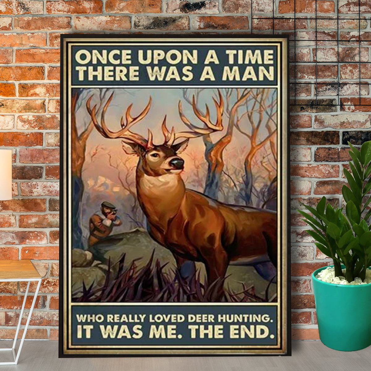 Hunter A Man Who Really Loved Deer Hunting Paper Poster No Frame Matte ...