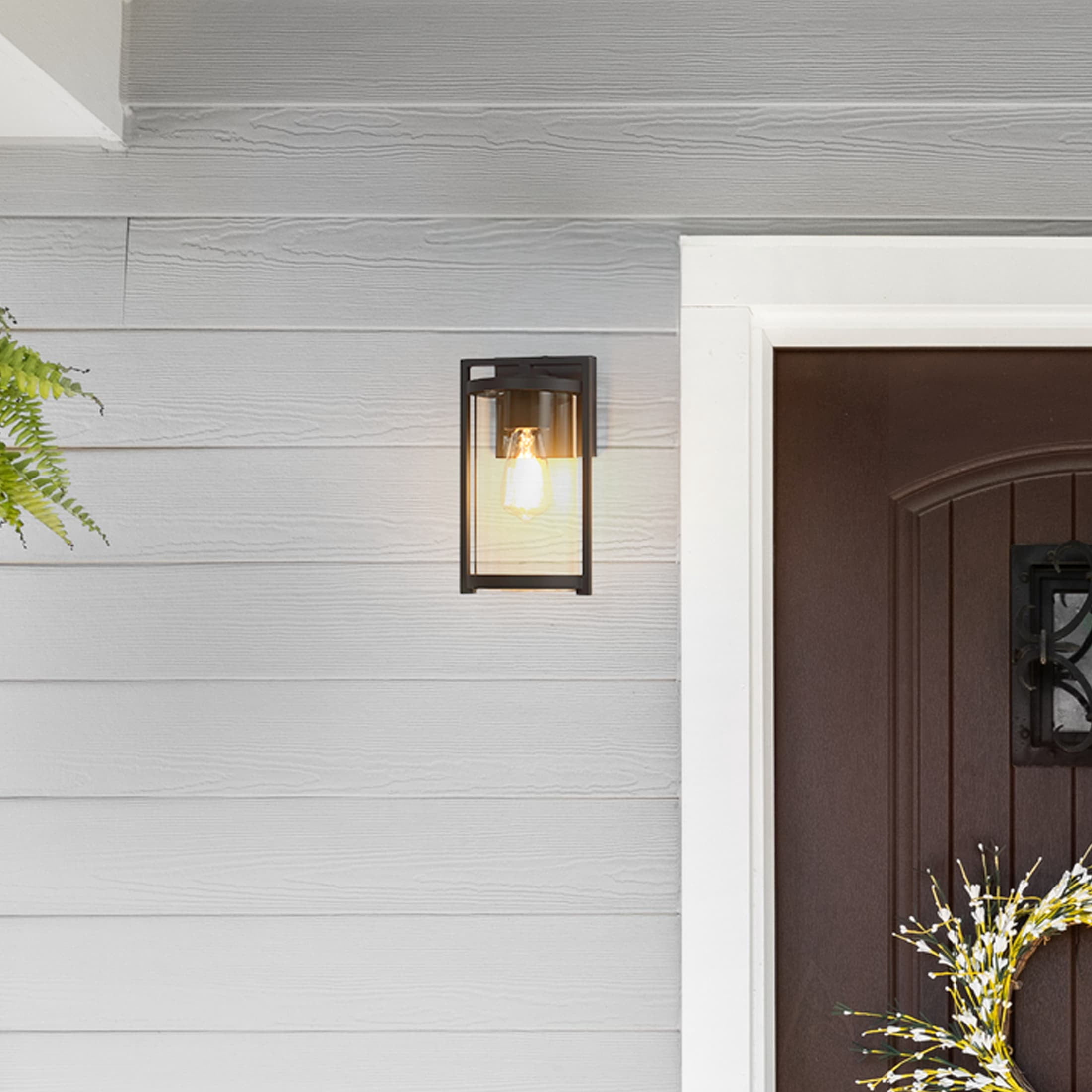 Hunter - Astwood 1-light Matte Black, , Dimmable, Caged Style, Cylinder ...
