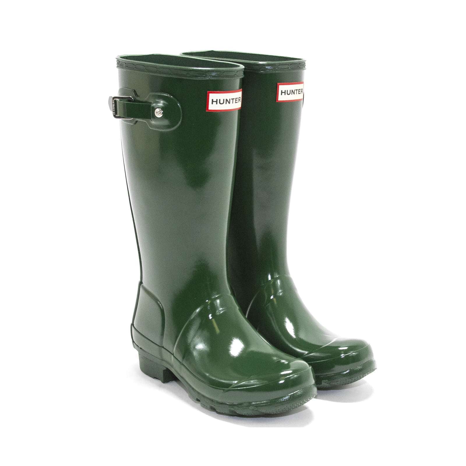 Hunter Boys Original Gloss Rain Boot, Hunter Green,13 M US - Walmart.com