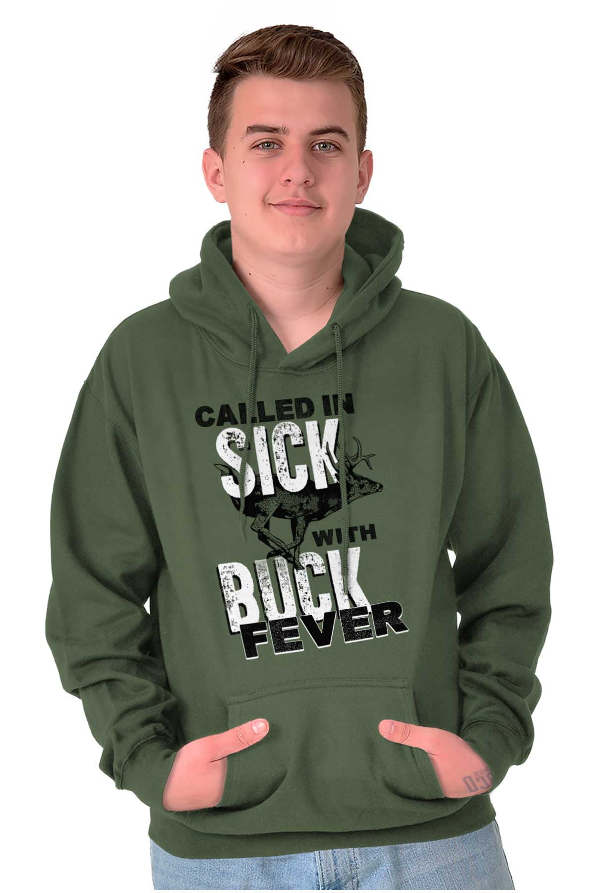 Hunter Called in Sick Buck Fever Unisex Plus Size Hoodie Brisco Brands ...