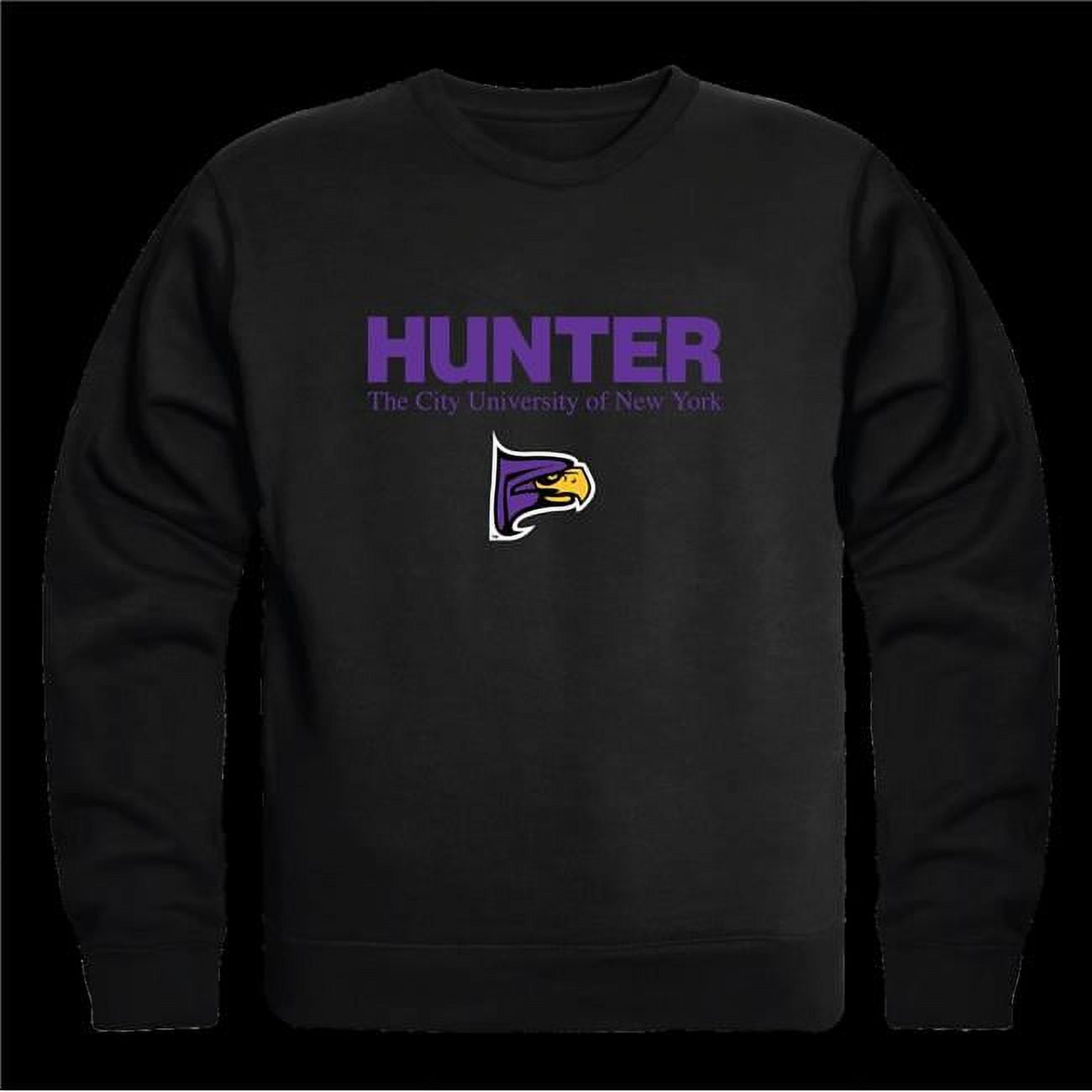 Hunter College Hawks Seal Crewneck Sweatshirt, Black - Extra Large ...