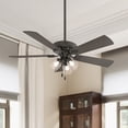 Hunter Crestfield 52'' Indoor Ceiling Fan with LED Lights, 3-Speed ...