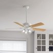 Hunter Crestfield 52'' Indoor Ceiling Fan with LED Lights, 3-Speed ...