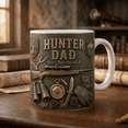 Hunter Dad Mug Vintage Father's Day Gift Mug for Hunting Dads Built for ...