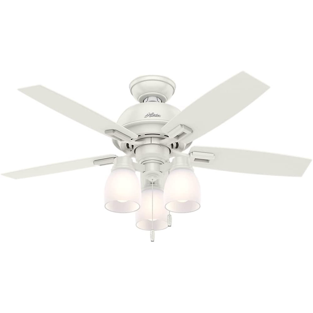 Hunter Donegan 44" Home Ceiling Fan with LED Light Kit and Pull Chains ...