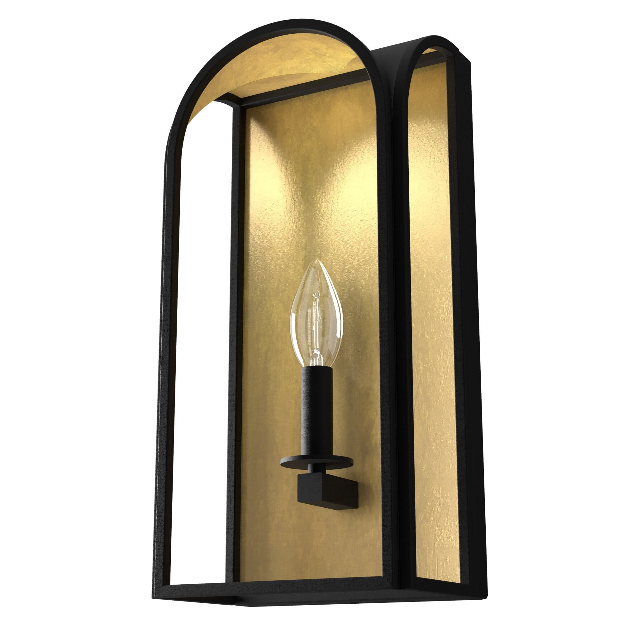 Hunter - Dukestown 1-light Natural Black Iron, Small Sconce Light ...