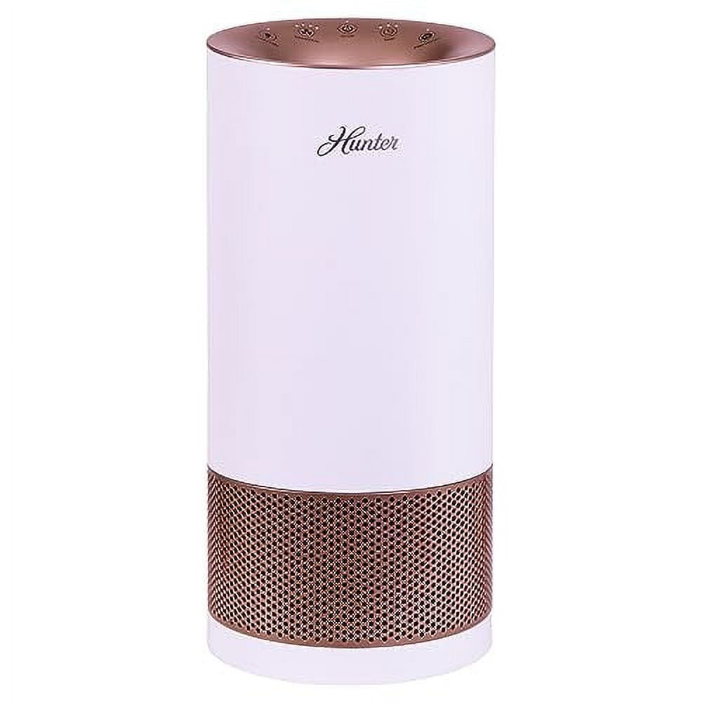 Hunter Fan Company HP400 Round Tower Air Purifier for Small Rooms ...