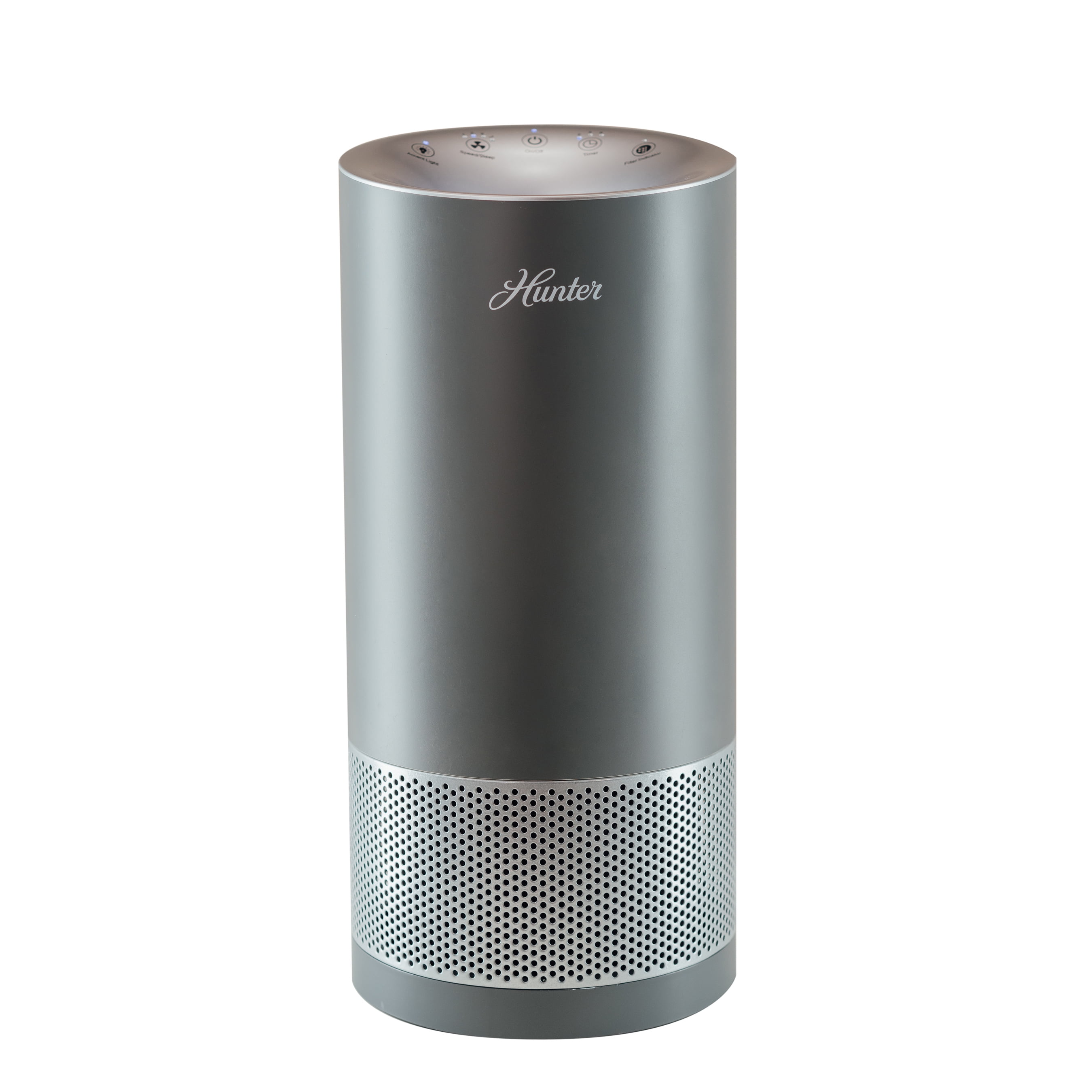 Hunter Fan Company HP400 Round Tower Air Purifier for Small Rooms ...